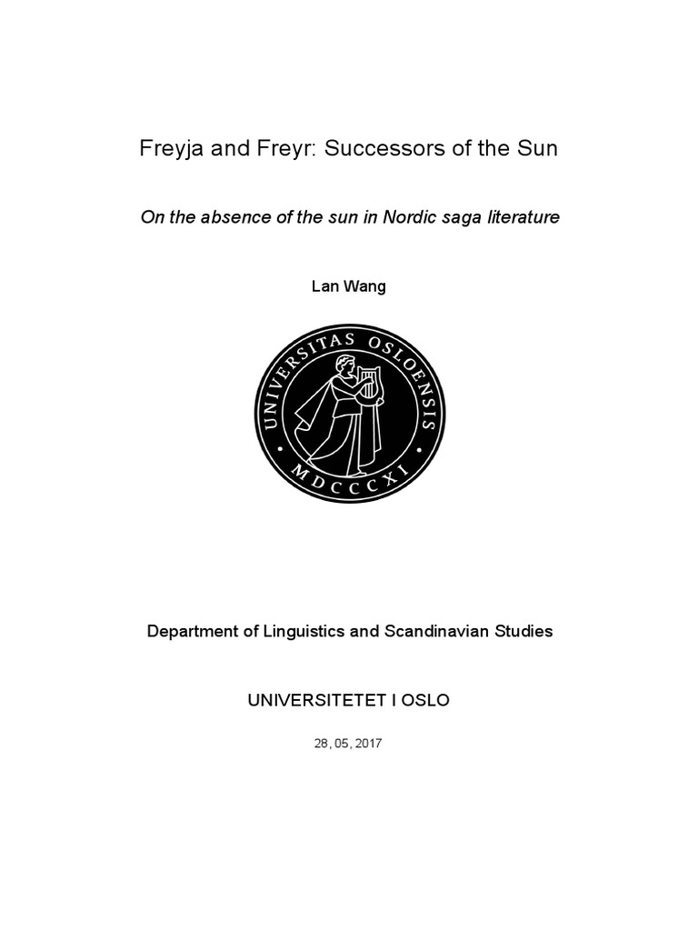 Freyja & Freyr: Nordic Solar Successors | PDF | Norse Mythology | Deities
