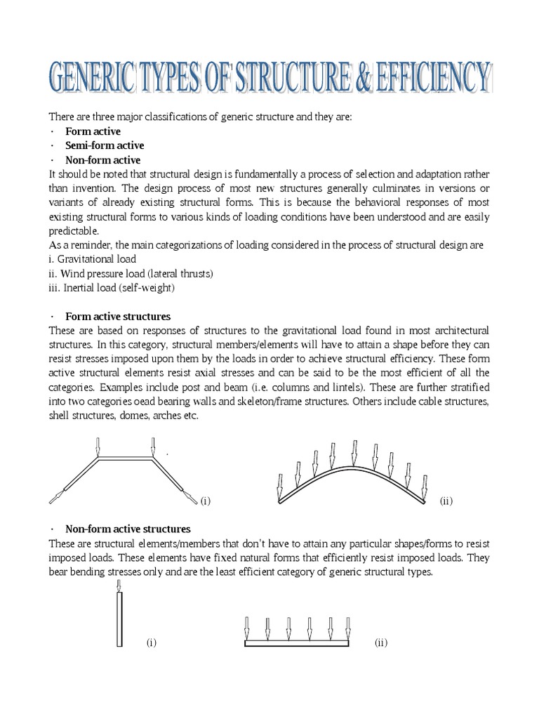 Classifications of Structural Forms | PDF