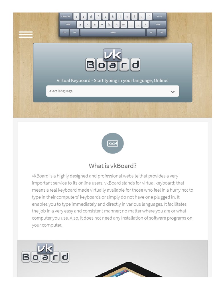 What Is Vkboard?: Virtual Keyboard - Start Typing in Your Language, Online! | PDF | Computer ...