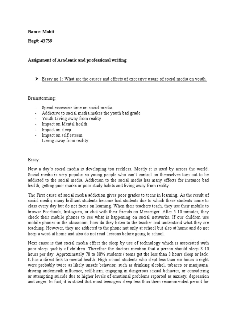 APW Essay Assignment | PDF | Social Media | Popular Culture & Media Studies