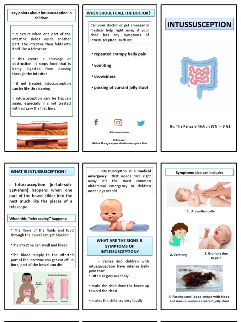 Intussusception Intussusception: - Repeated Crampy Belly Pain ...