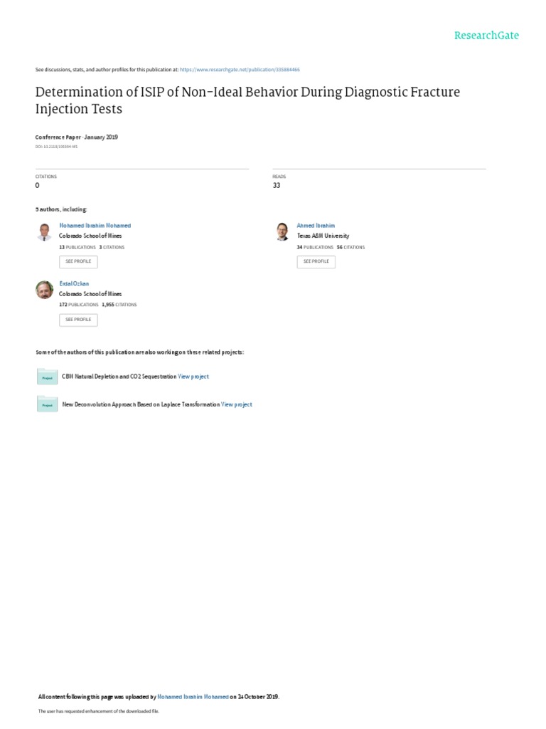 SPE-195994-MS - Determination ISIP of Non-Ideal Behaivor During ...