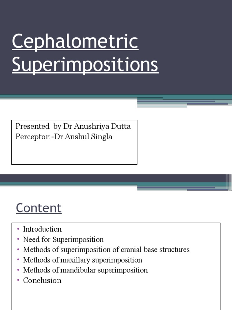 Cephalometric Superimposition Methods | PDF | Mouth | Human Head And Neck