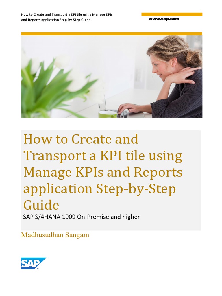 How To Create and Transport A KPI Tile Using Manage KPIs and Reports ...