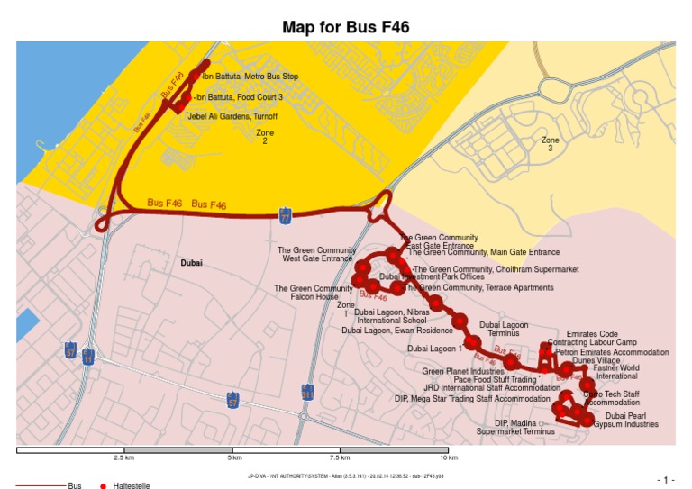 43 - Map For Route F46-1 | PDF | Dubai | Arabs