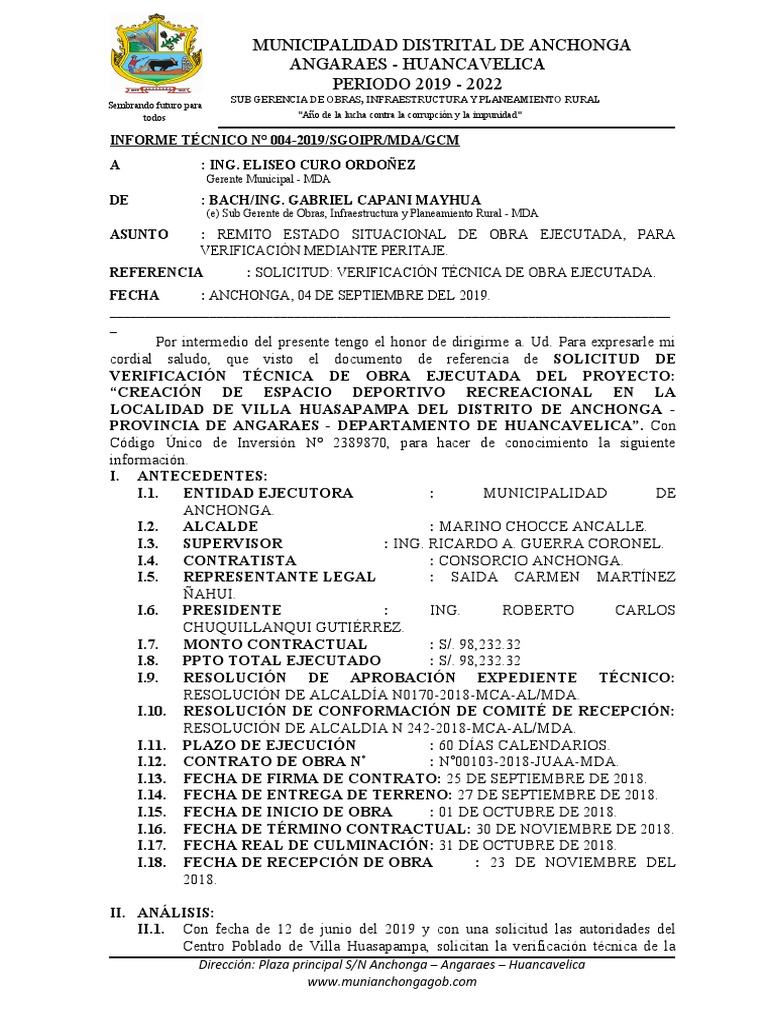 Inf Téc #004 Verificación de Losa Villa - Peritaje | PDF