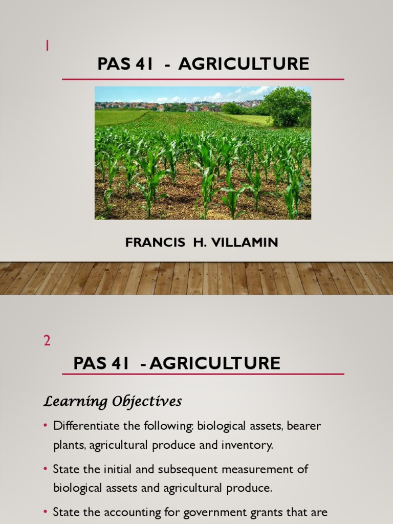 Pas 41 Agriculture | PDF | Fair Value | Taxes