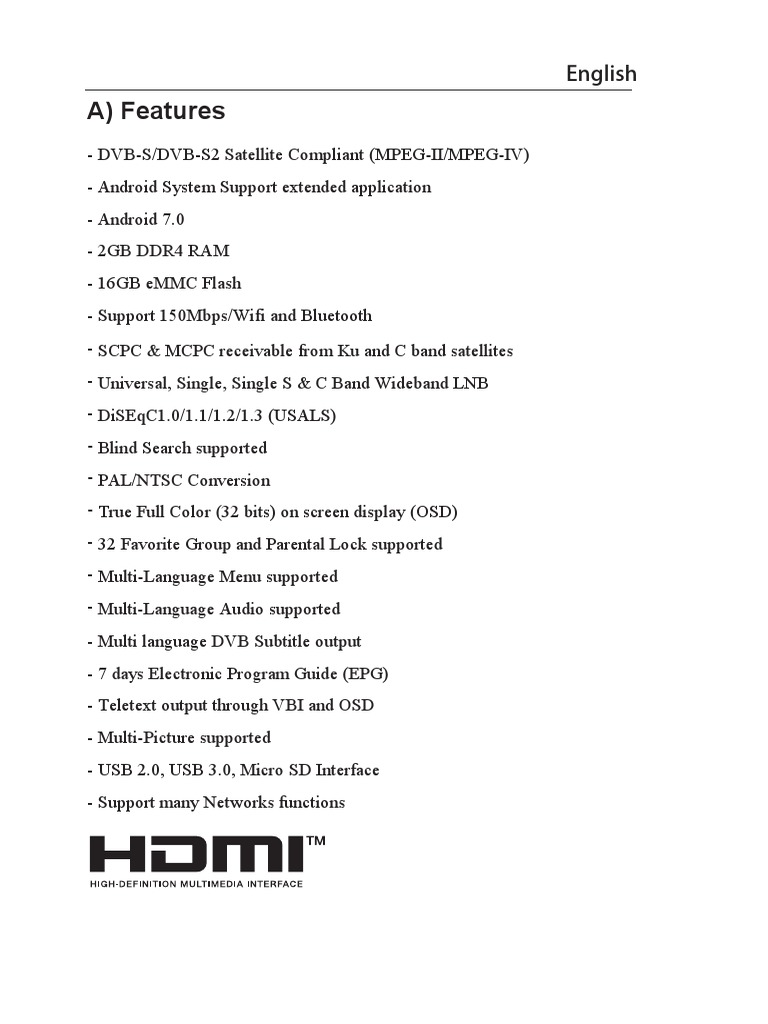 UM (Viark DRS2) - Compressed | PDF | Menu (Computing) | Set Top Box