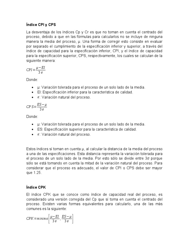 Índice CPI y CPS | PDF | Enseñanza de matemática | Science