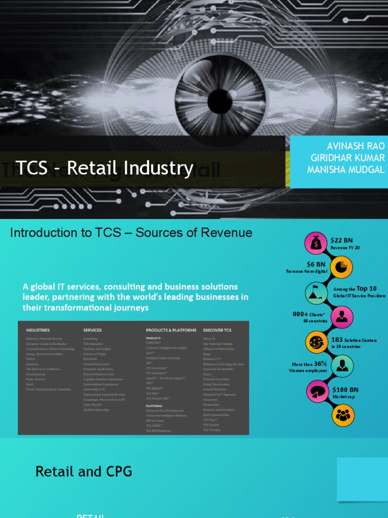 TCS - Retail Industry: Avinash Rao Giridhar Kumar Manisha Mudgal | PDF ...