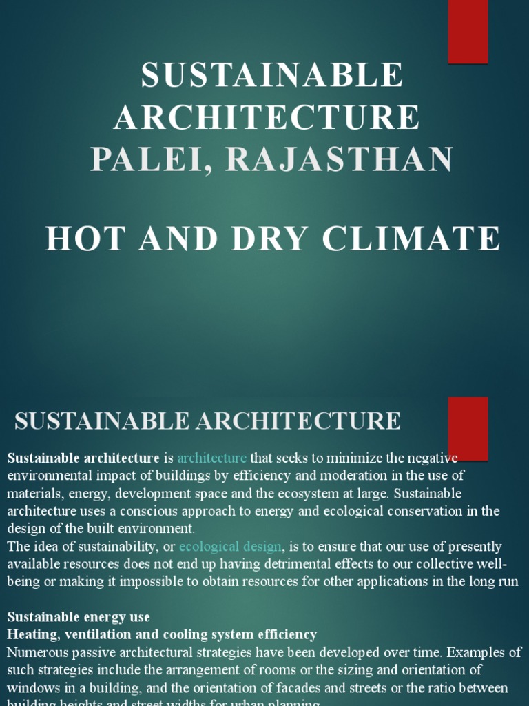 Sustainable Architecture | PDF | Sustainable Architecture | Solar Energy