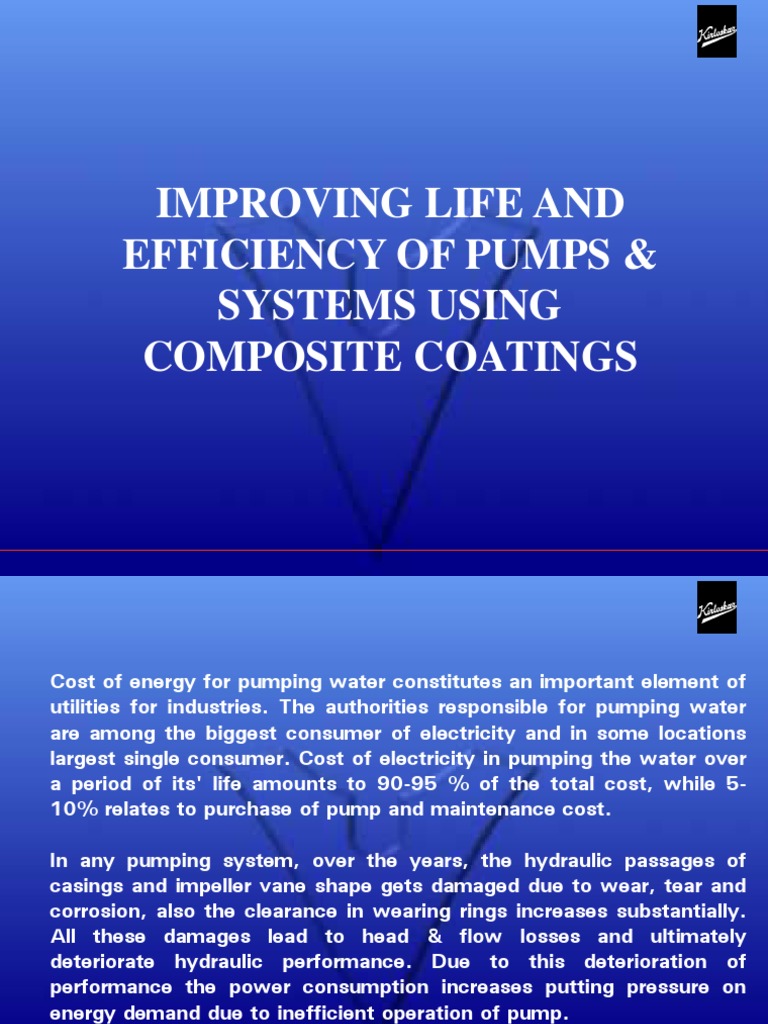 Kirloskar Corrocoat GFC CaseStudy | PDF | Epoxy | Pump