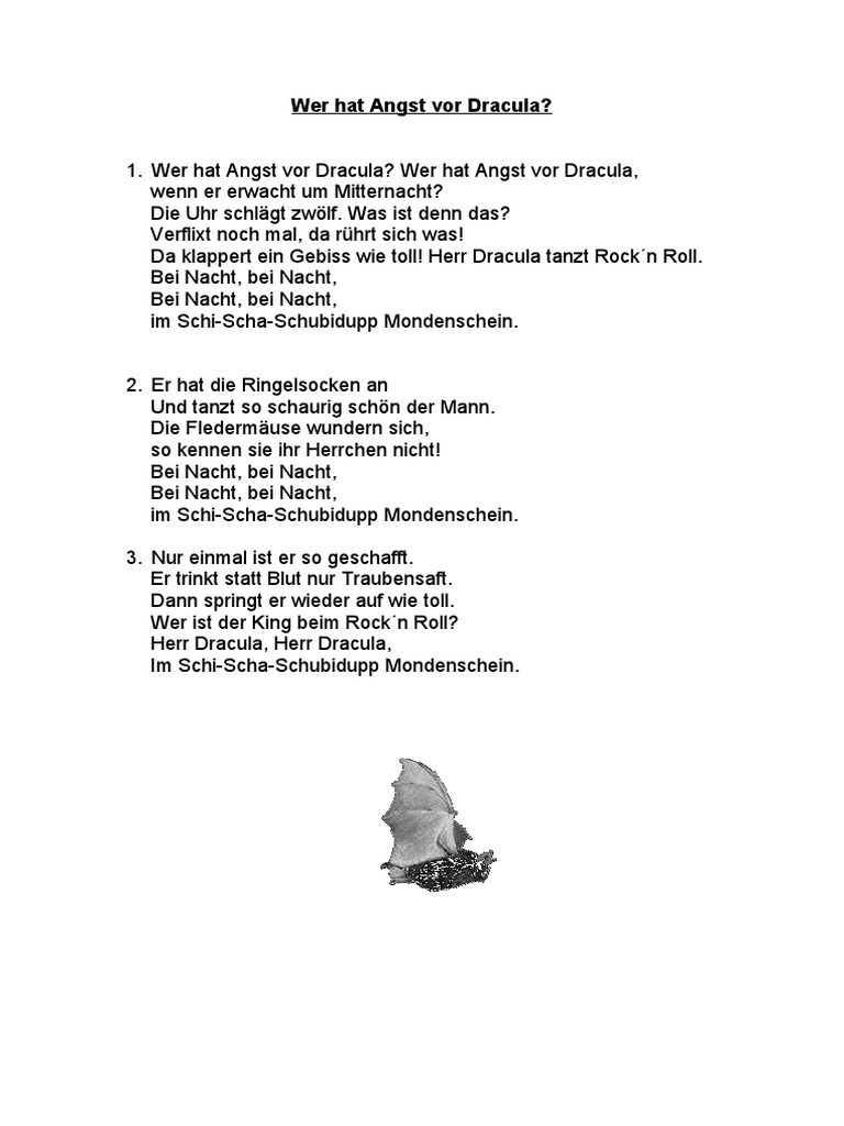 Wer Hat Angst Vor Dracula | PDF