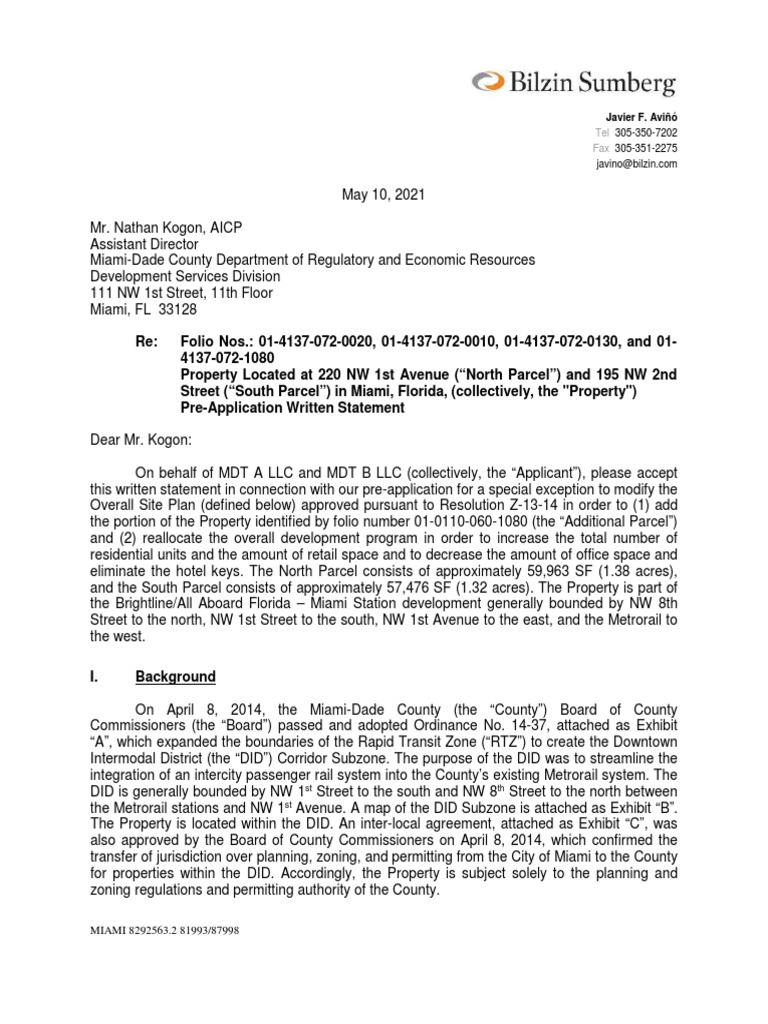 Pre-Application Written Statement | PDF | Transport | Public Transport