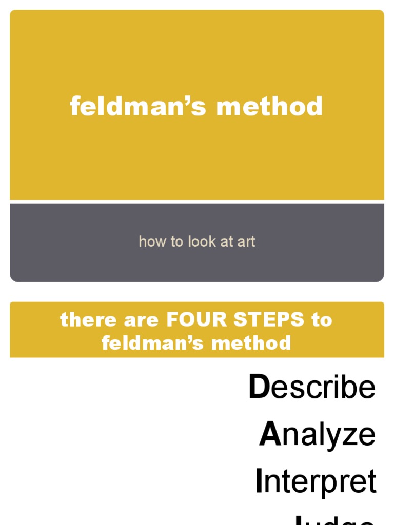 Feldmans Method Small | PDF | Composition (Visual Arts) | Vincent Van Gogh
