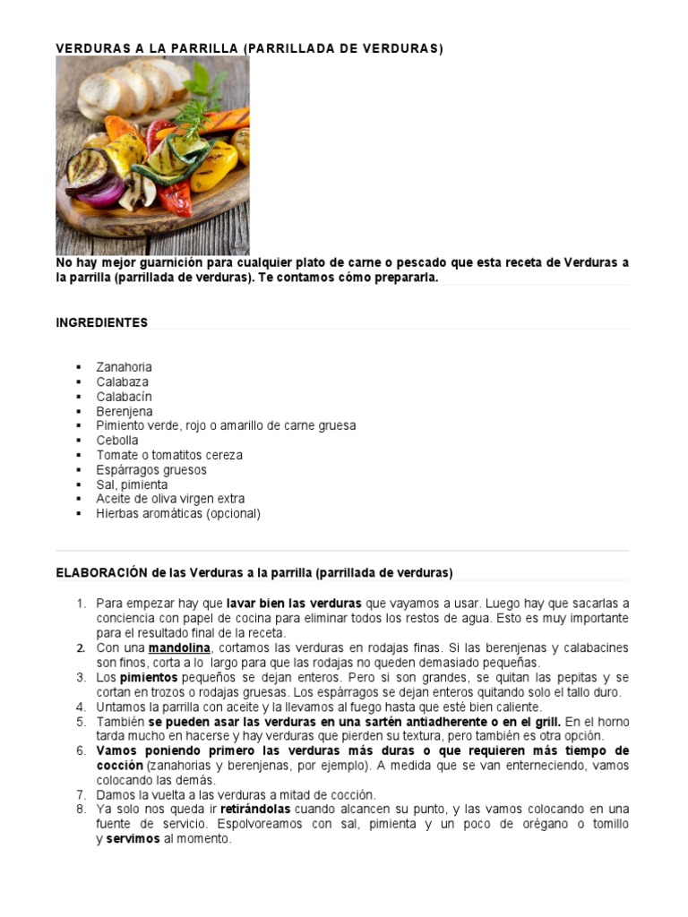 Recetas Caceras | PDF | Parilla | Vegetales