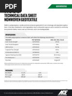 Bidim Geotextile Technical Data Sheet | PDF | Physical Sciences | Materials