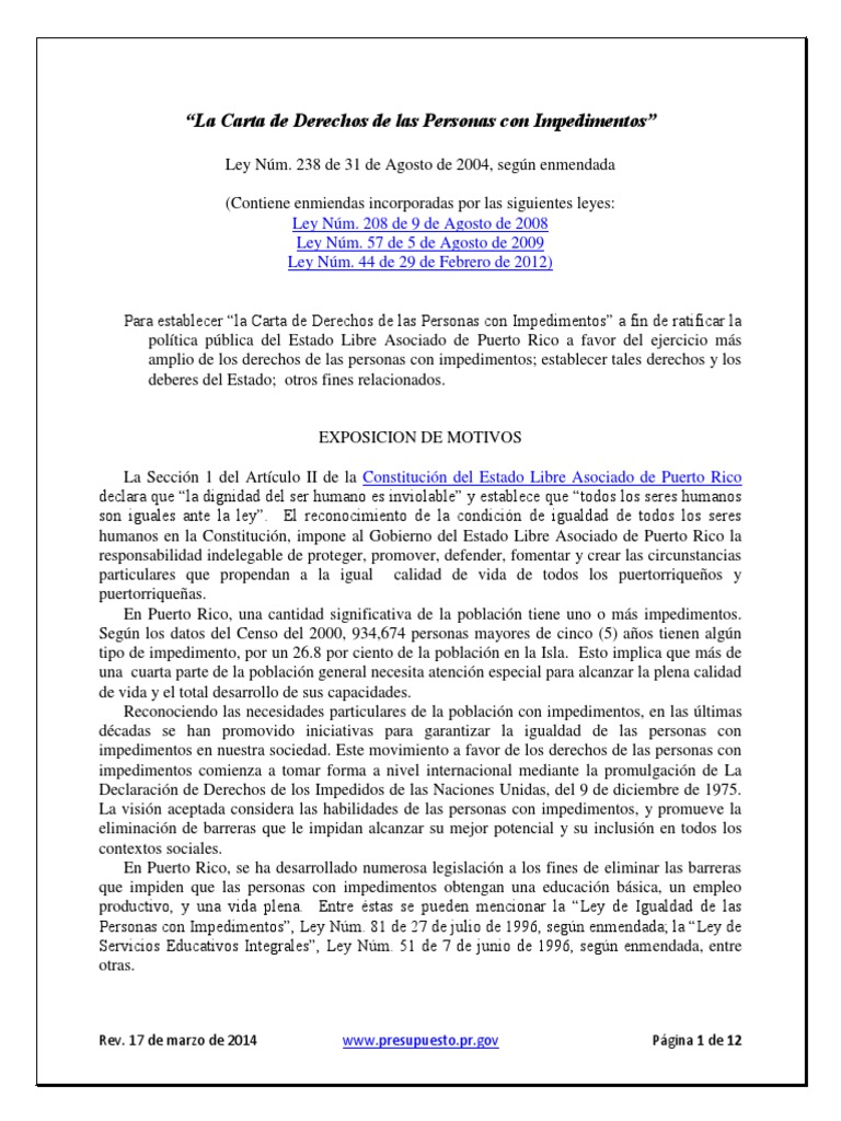 Ley 238 | PDF | Comunidad (área insular de los EE. UU.) | Puerto Rico