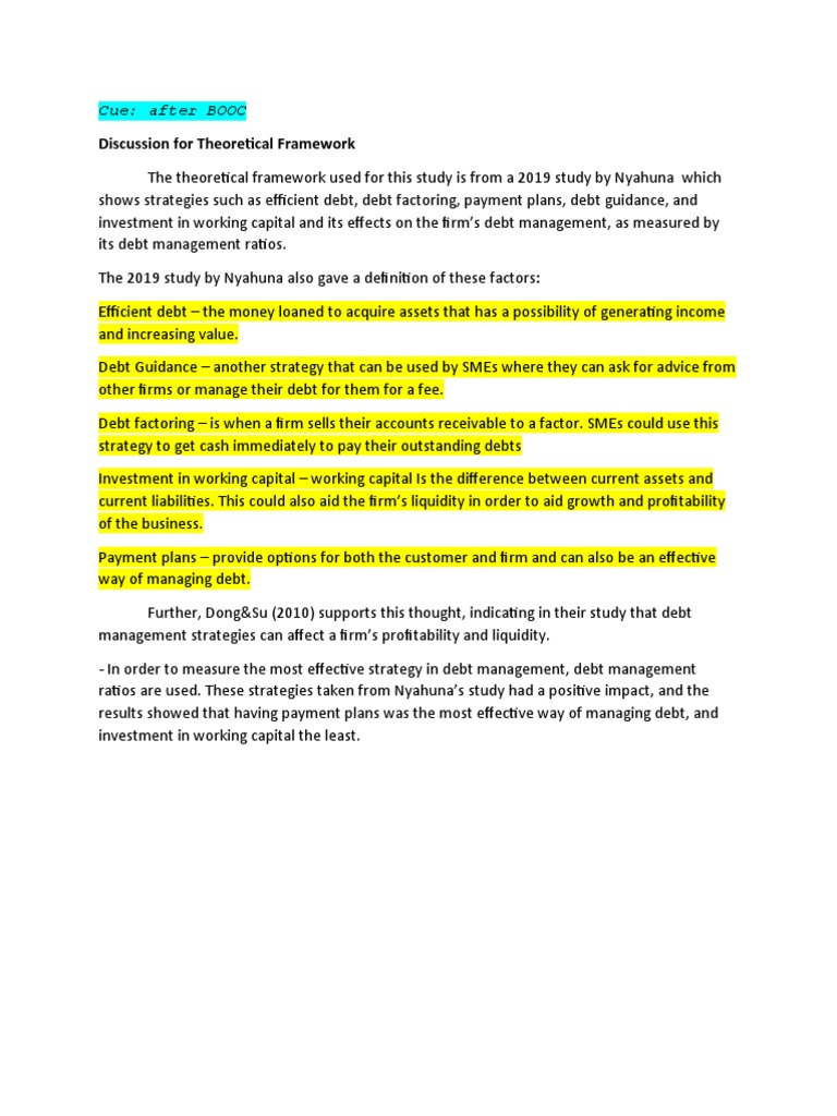 Theoretical Framework Discussion | PDF