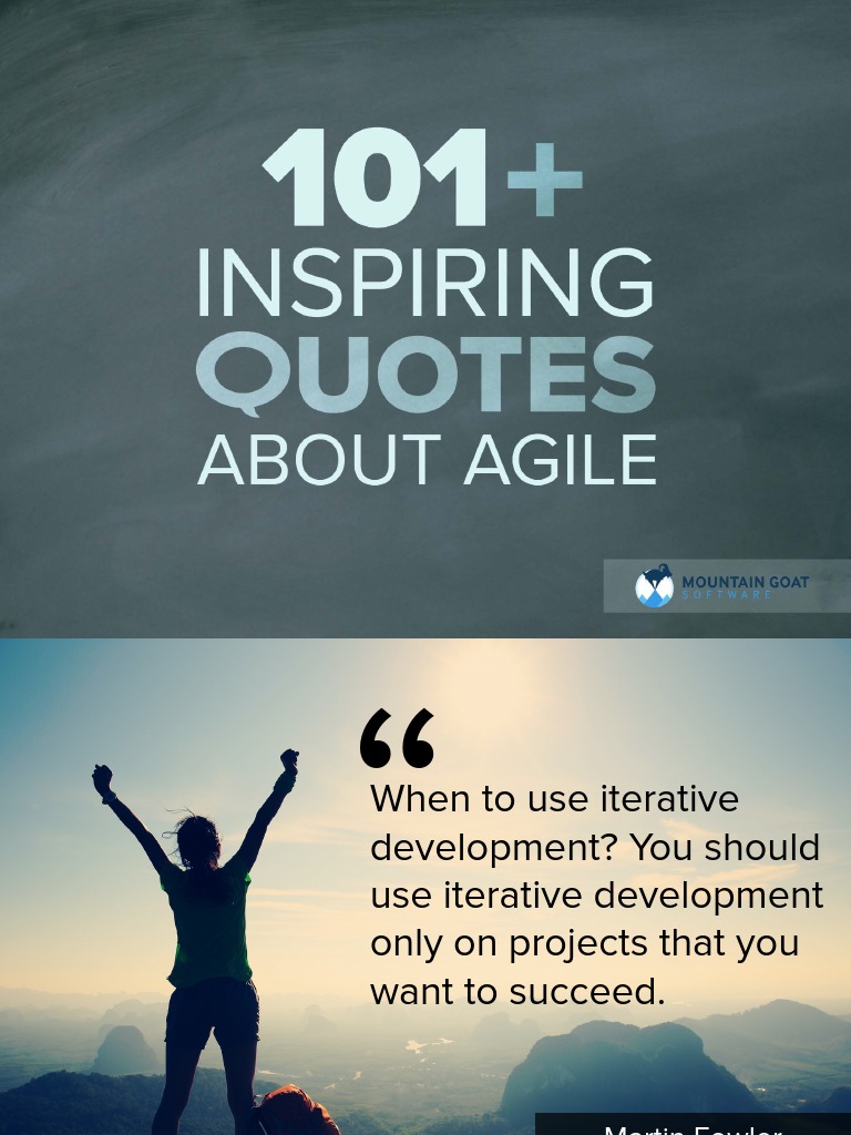 101 Inspiring Quotes | PDF | Agile Software Development | Scrum ...