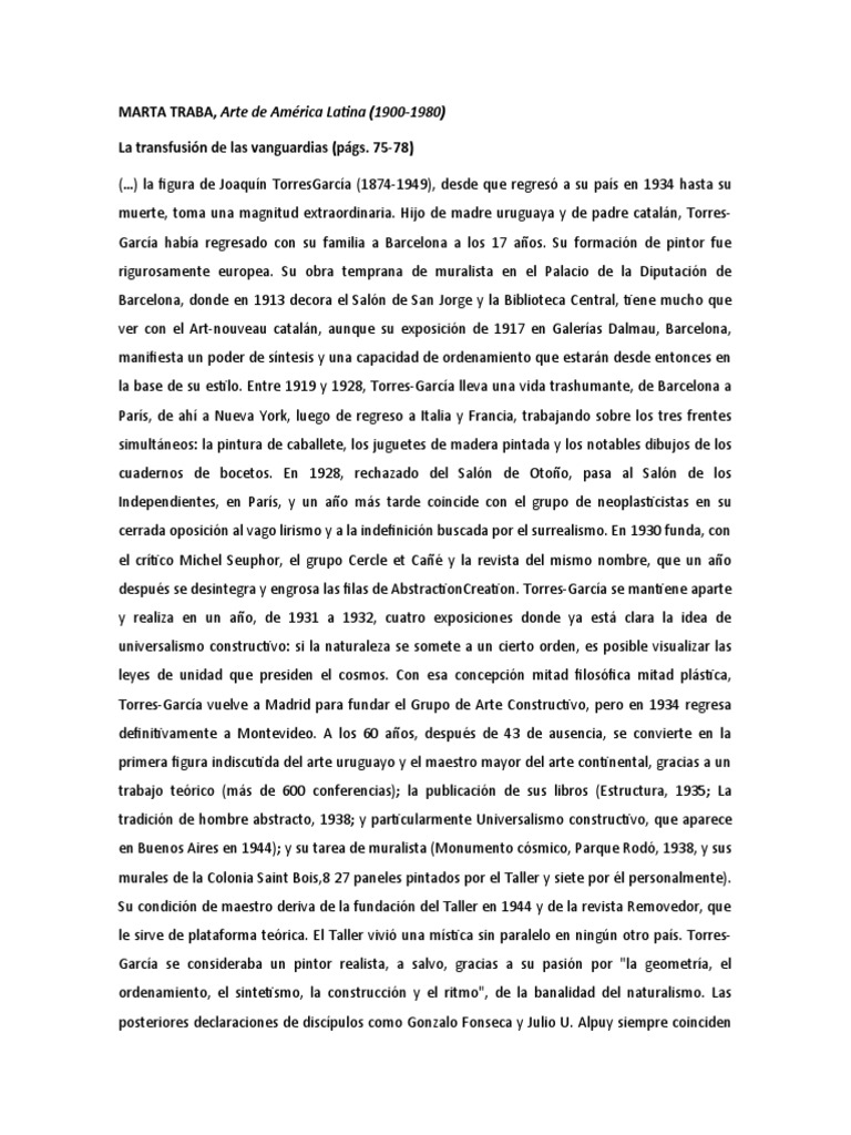 Marta Traba | PDF | Estética | Pinturas