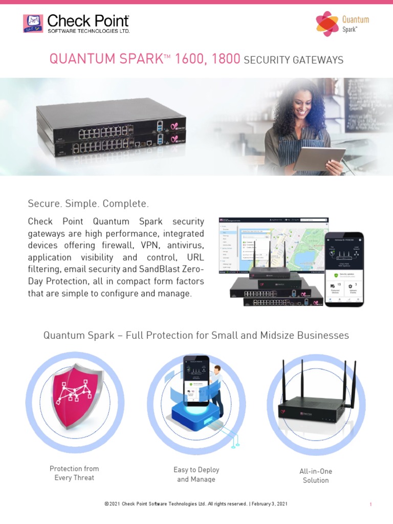 Checkpoint 1600 1800 Security Gateway Datasheet | PDF | Business