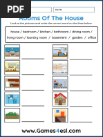 Parts of The House Worksheet | PDF | Language Arts & Discipline