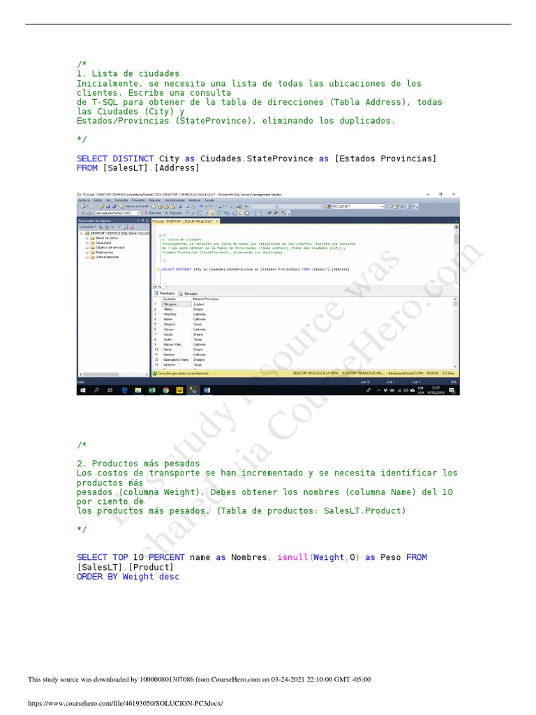 Consultas SQL para Datos de Ventas | PDF