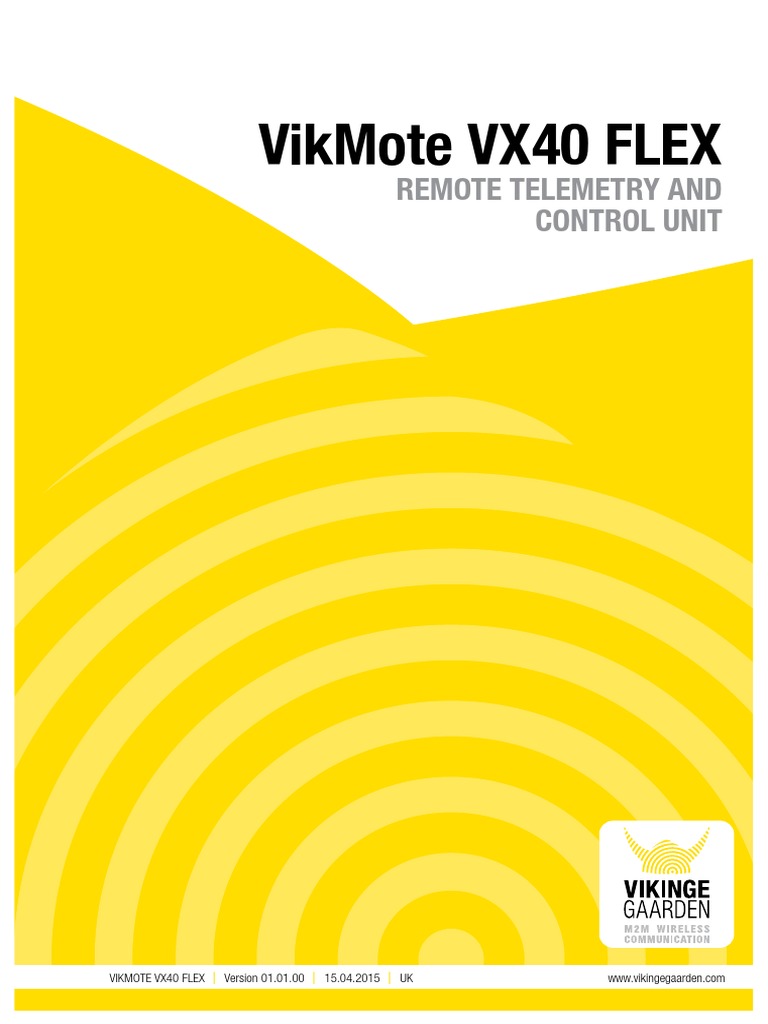 Vikmote Vx40 Flex: Remote Telemetry and Control Unit | PDF | General Packet Radio Service | Scada