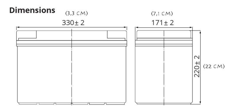 Dimensi Battery | PDF | Electrical Components | Galvanic Cells