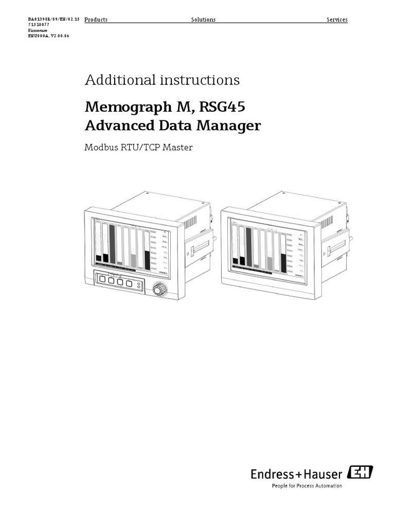 Configuring the Modbus Master Functionality of an Advanced Data Manager ...