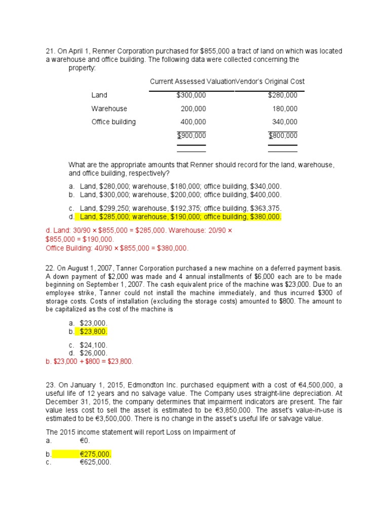 Ppe Problems 3 | Download Free PDF | Depreciation | Corporations