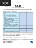 AQ10 | PDF | Self-Improvement | Wellness