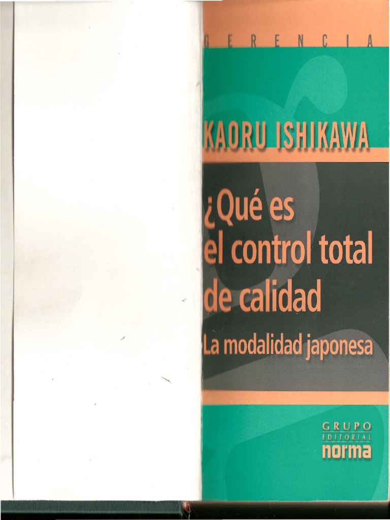 ¿Qué Es El Control Total de Calidad¿ - Kaoru Ishikawa | PDF