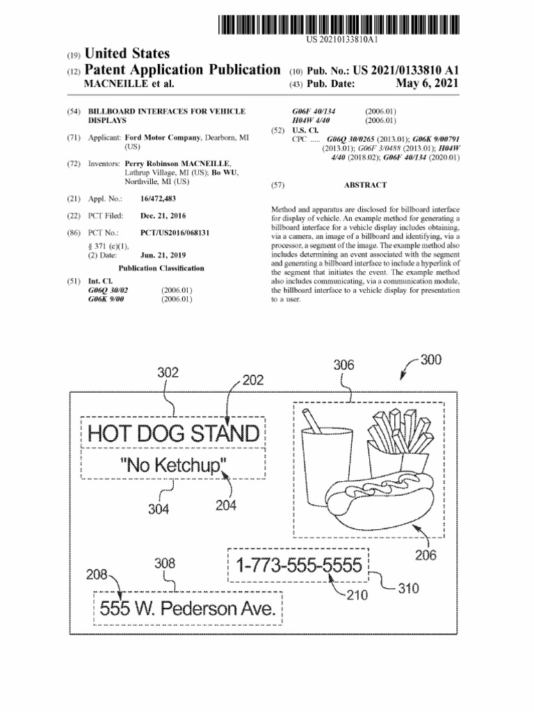 Ford in Car Ads Patent | PDF