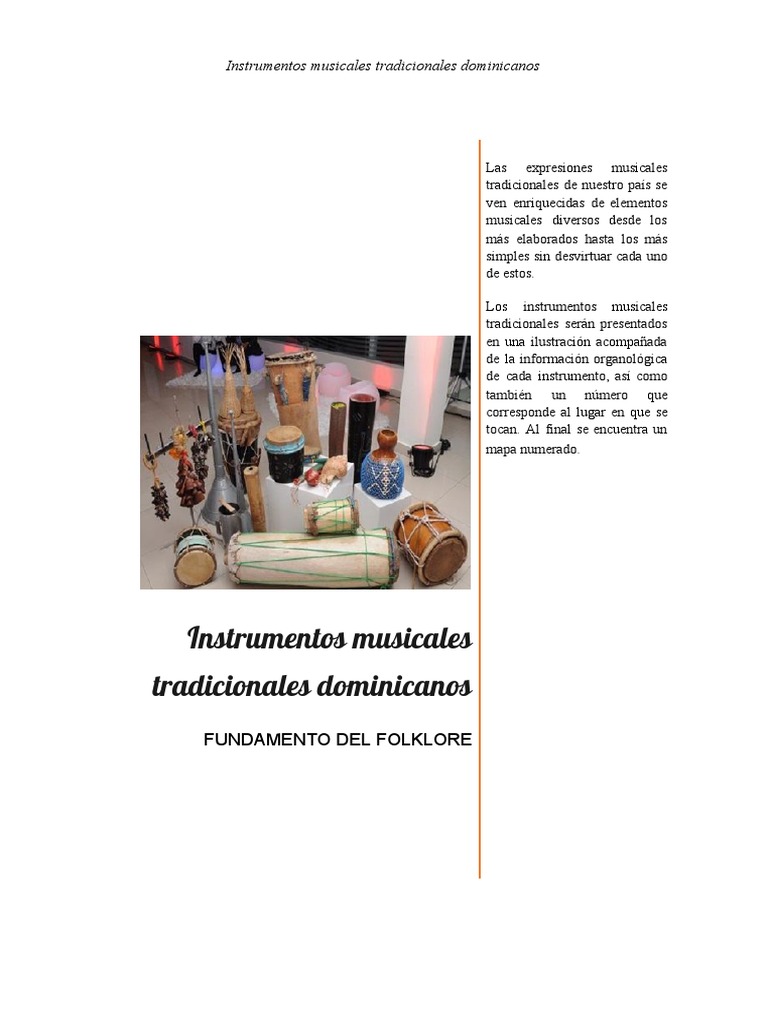 Instrumentos Dominicanos | PDF | Instrumentos musicales | Tecnología ...