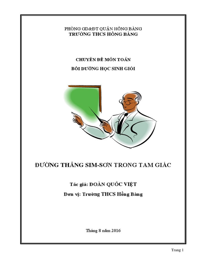 Duong Thang Simson Trong Tam Giac | PDF