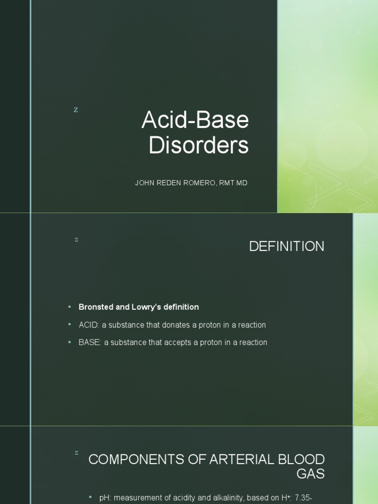 An In-Depth Review of Acid-Base Disorders | PDF | Kidney | Buffer Solution