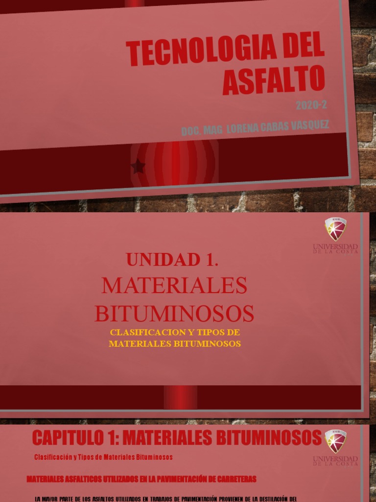 Materiales Bituminosos No 3 | PDF | Asfalto | Roca (geología)