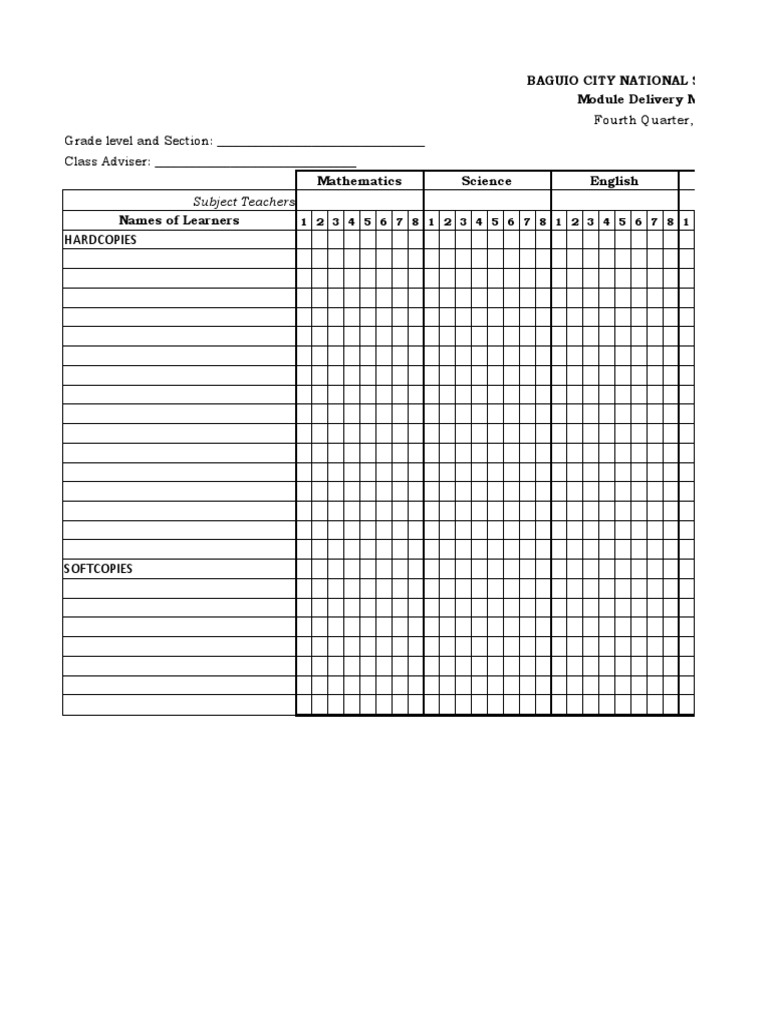 Delivery Retrieval Monitoring-Sheet | PDF