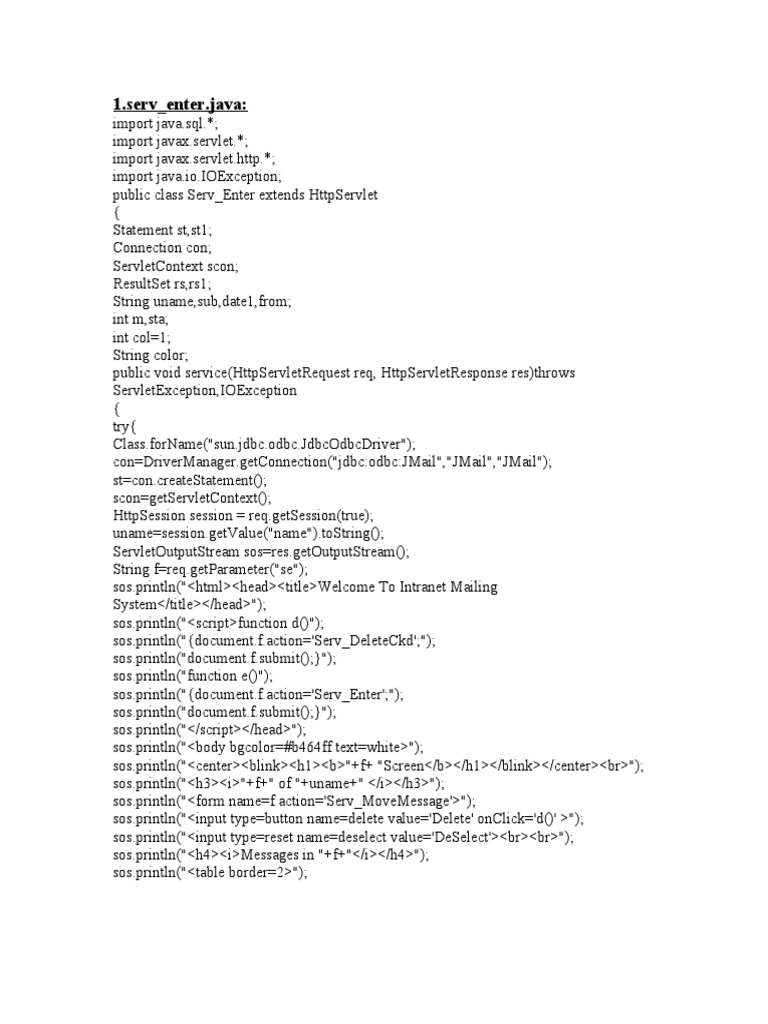 Coding | PDF | Java Platform | Java Servlet