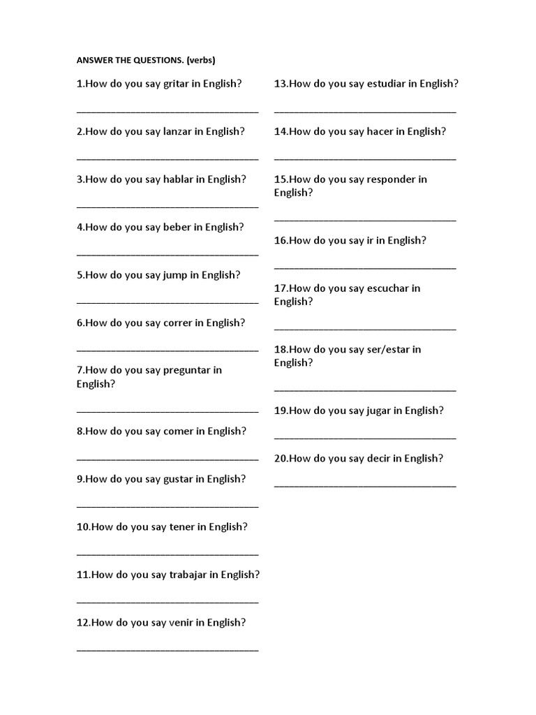 Answer The Questions | PDF