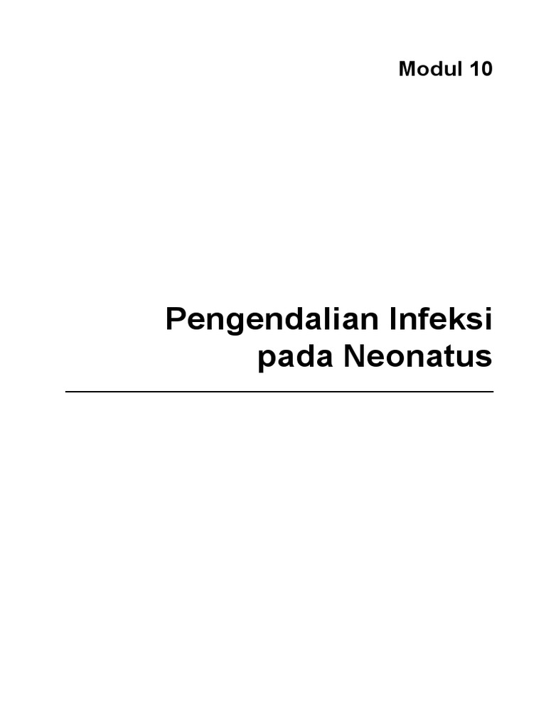 Pengendalian Neonatus Infeksi | PDF
