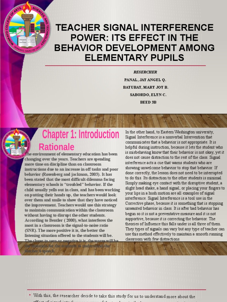 Teacher Signal Interference Power | PDF | Signal To Noise Ratio | Teachers