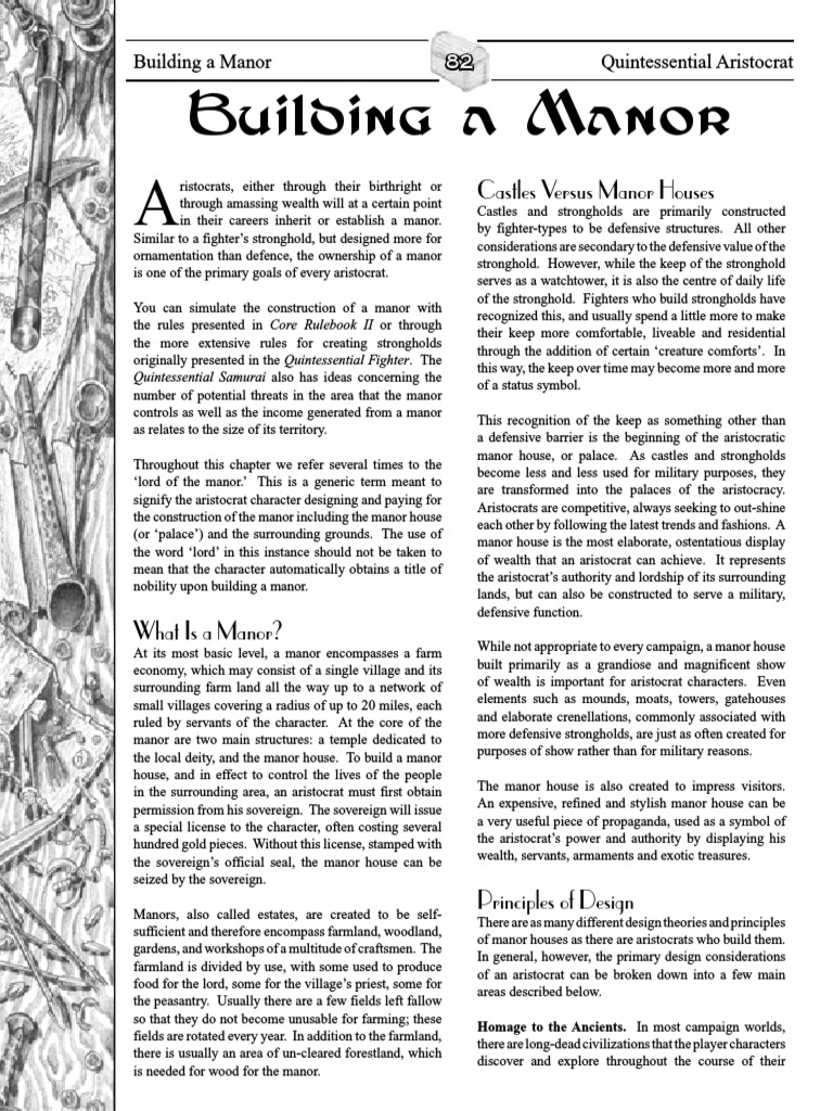 Building A Manor From Quintessential Aristocrat | PDF | Harem | Sculpture