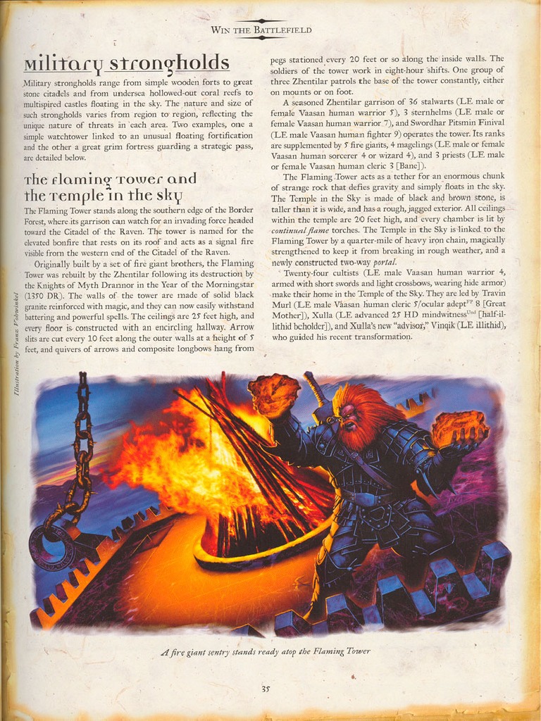 Example Strongholds From Power of Faerun | PDF