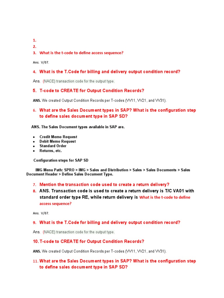 What Are The Sales Document Types in SAP? What Is The Configuration ...