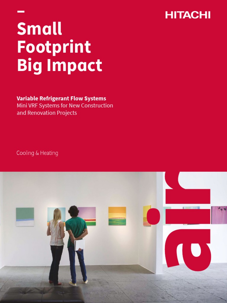 Hitachi Mini-VRF Catalog | PDF | Duct (Flow) | Air Conditioning