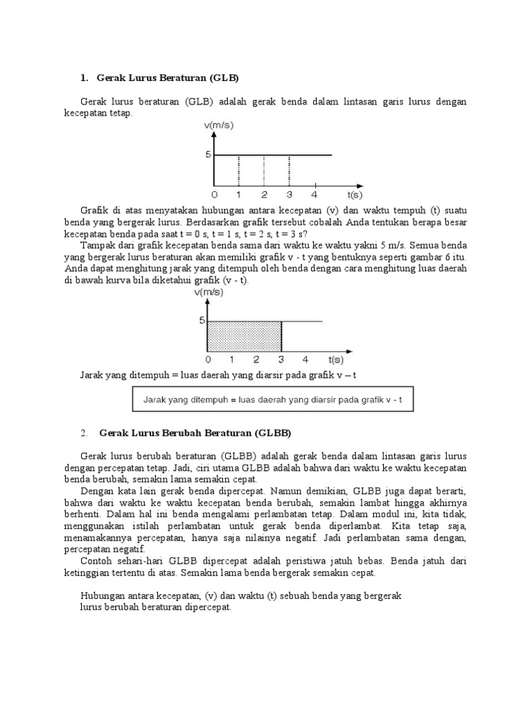 Gerak Lurus Beraturan | PDF