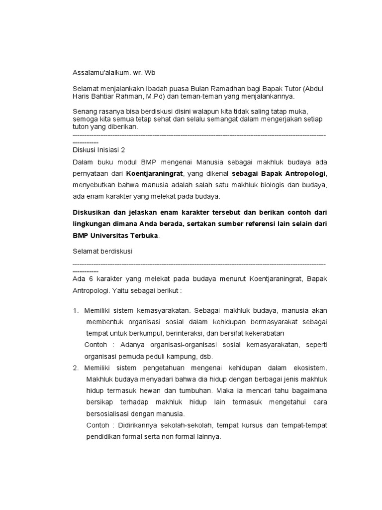 2 Diskusi - Isbd - 2 | PDF | Ilmu Sosial | Agama & Spiritualitas